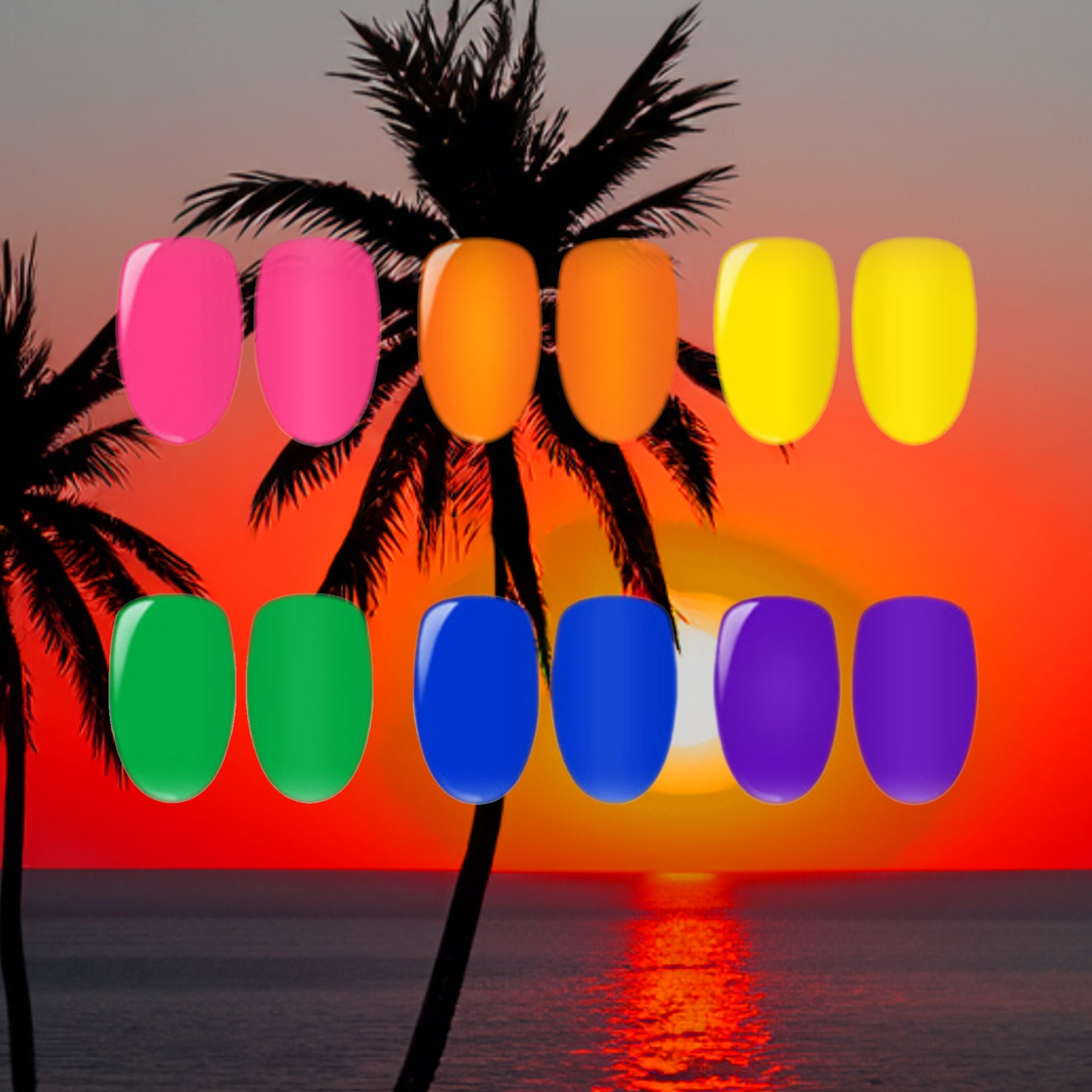 Jello Jello Neon Gel Polish Collection - Set of 6 | RUNWAY SUPPLY