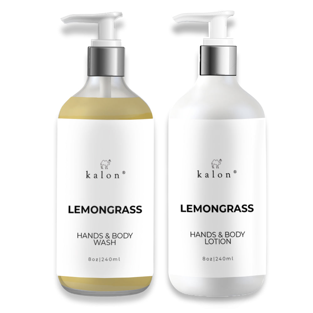 Kalon Natural Body Care Lotion & Body Wash Set (Lemongrass) | RUNWAY SUPPLY